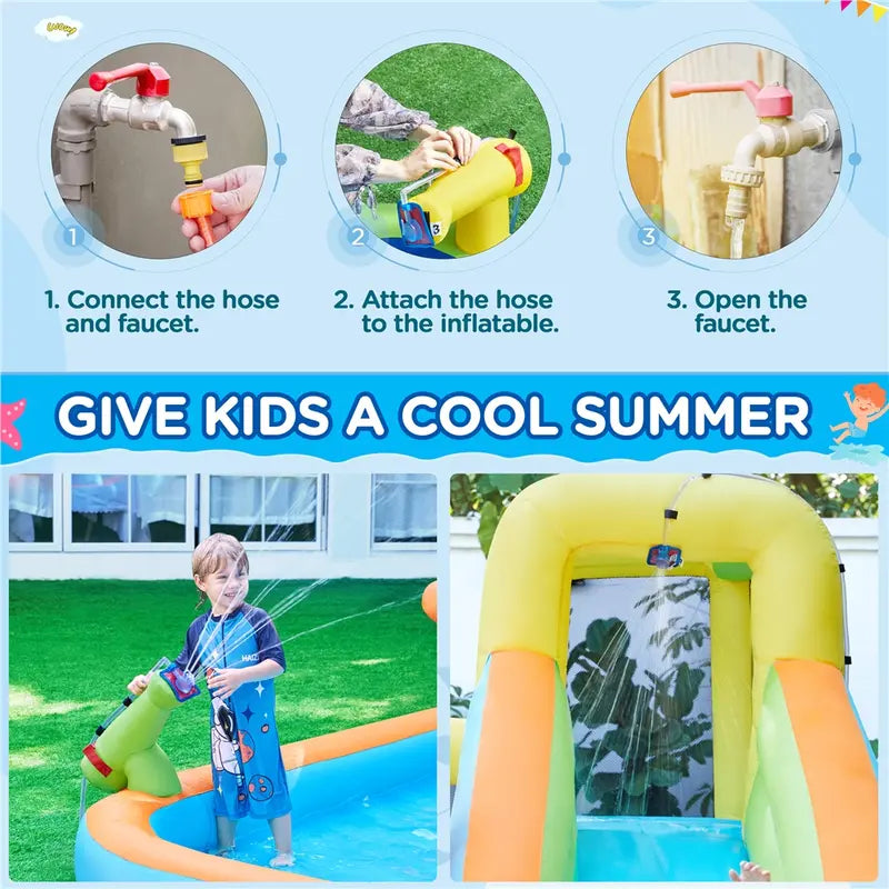 AIRLOOM™ 8-in-1 inflatable trampoline with a blower. – My Store
